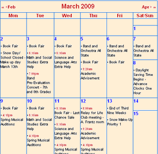 OnMyCalendar for Schools